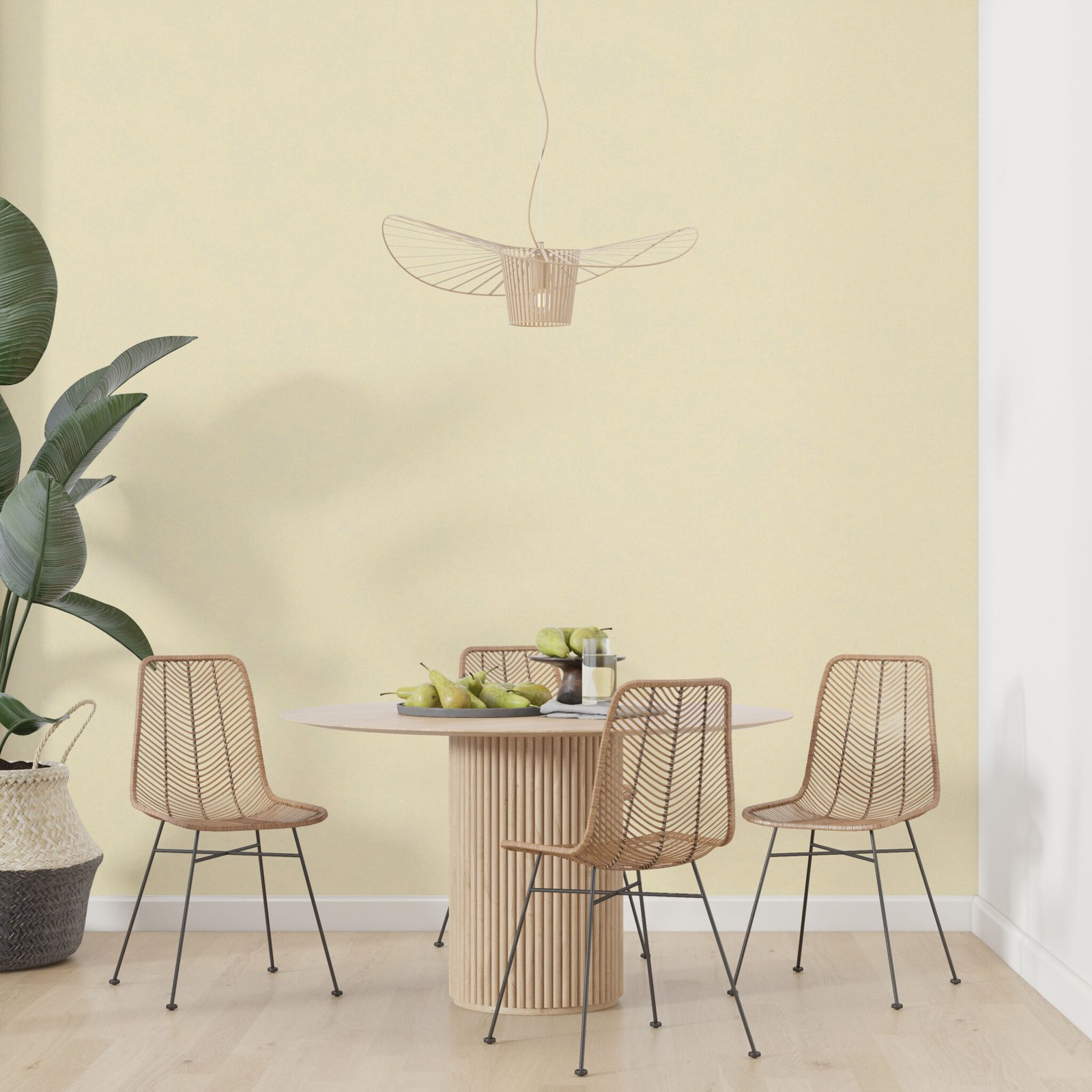 Self textured cream | Eximus Wallpaper